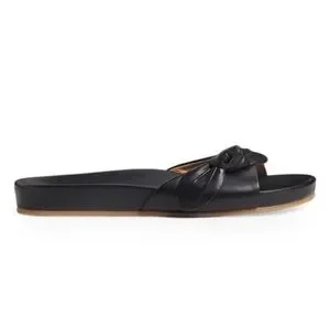 Jack Rogers | Shoes | Nib Jack Rogers Dorothy Bow Leather Slide Sandals ...